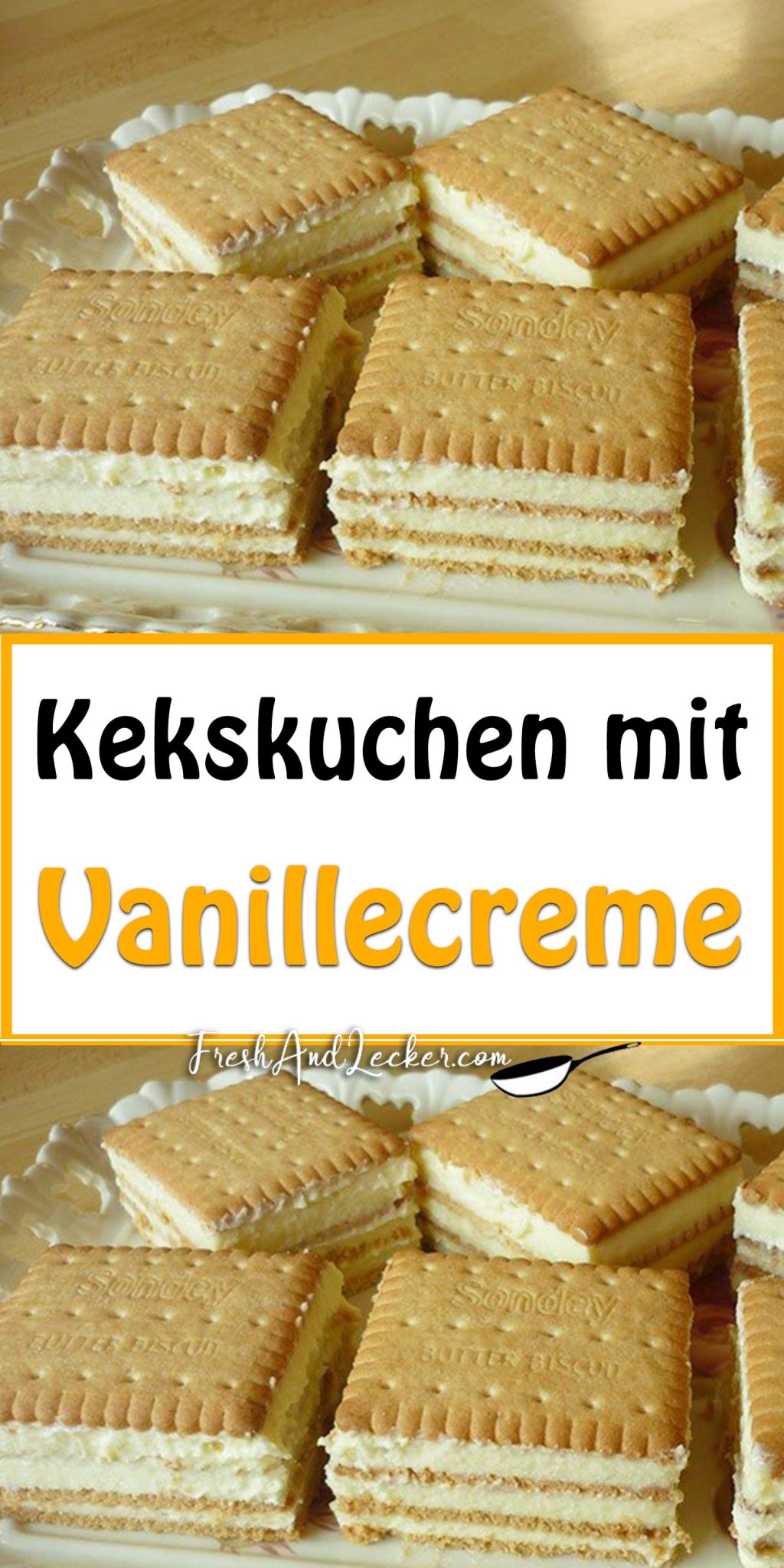 Kekskuchen mit vanillecreme - Fresh Lecker